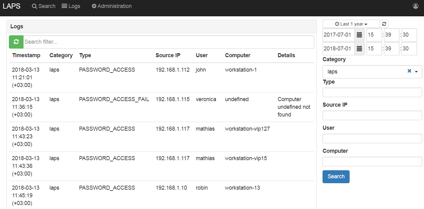 Laps Ui LAPS 7.2 Local Administrator Password Solution Deutsche ...